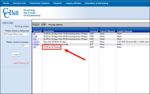 How to Set Up Custom Price Descriptions | CCBill Doc